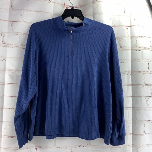 Blair | Sweaters | Blair Womens Blue Pullover Sweater Sweatshirt 2xl ...